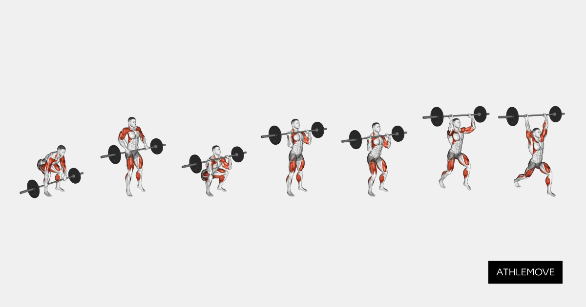 Barbell Clean and Jerk: Guide, Muscles Worked, Tips | Athlemove