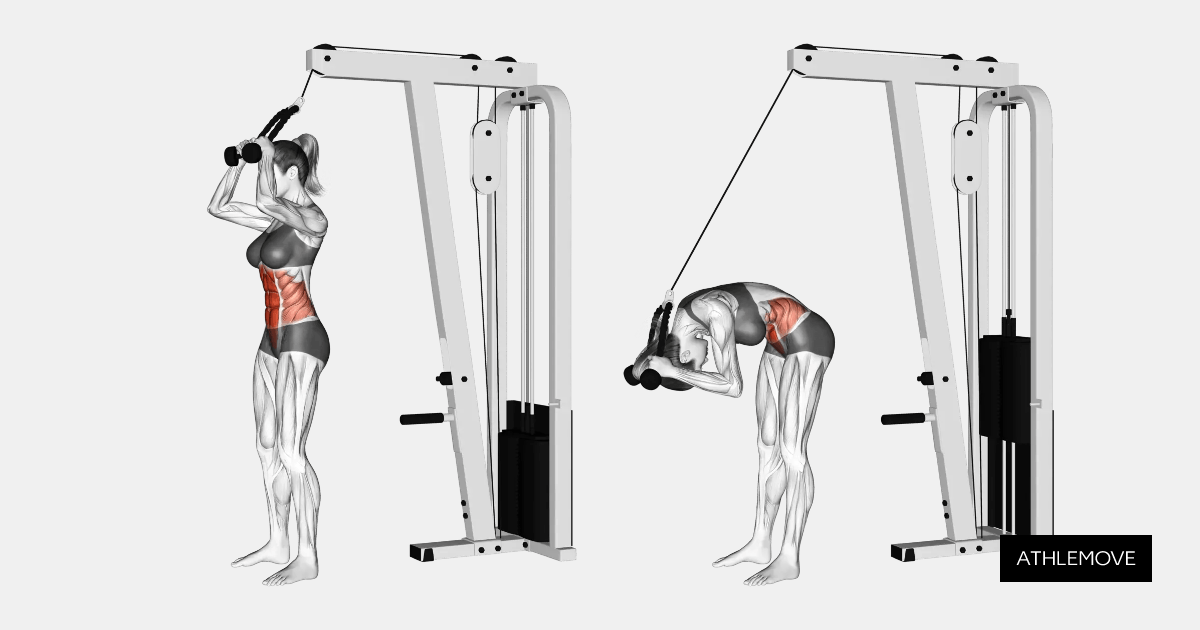 Cable Standing Crunch: Guide, Muscles Worked, Tips | Athlemove