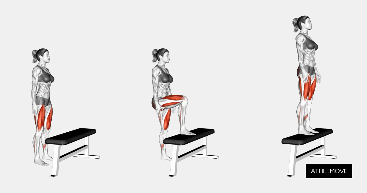 Step-Up: Guide, Muscles Worked, Tips | Athlemove
